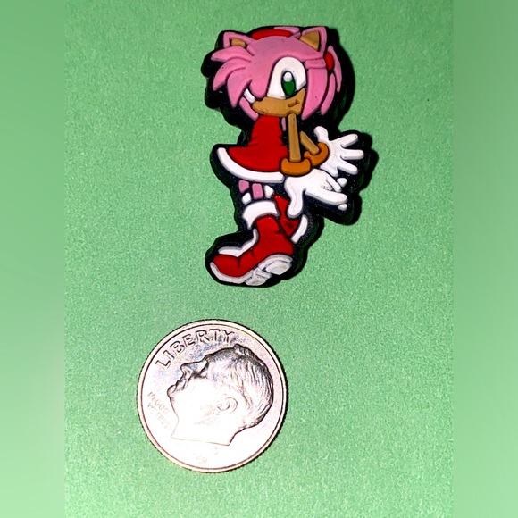 Accessories | 5 For 12 Amy Rose Sonic The Hedgehog Croc Shoe Charms ...